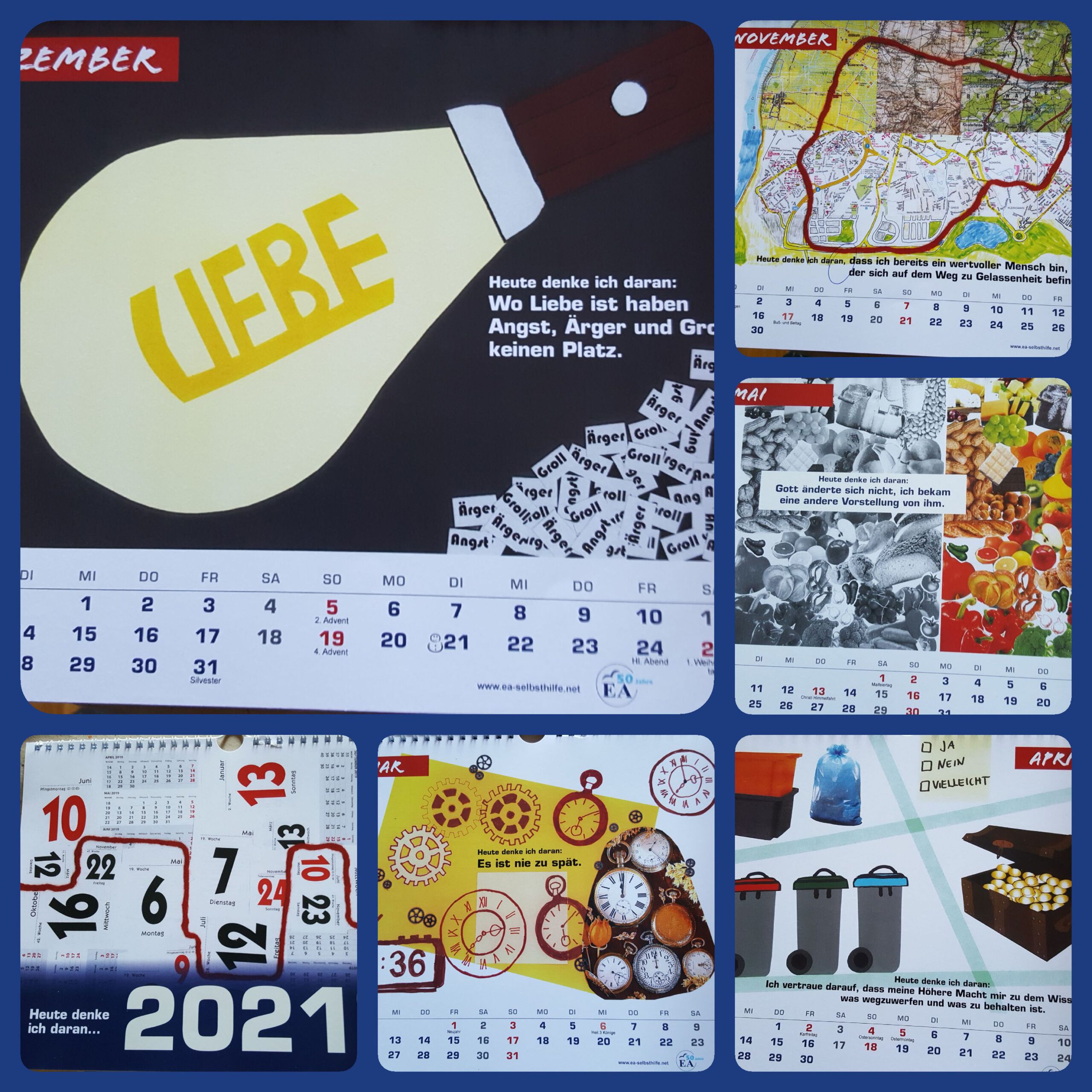 Collage-Kalender-2021 | Emotions Anonymous Germany